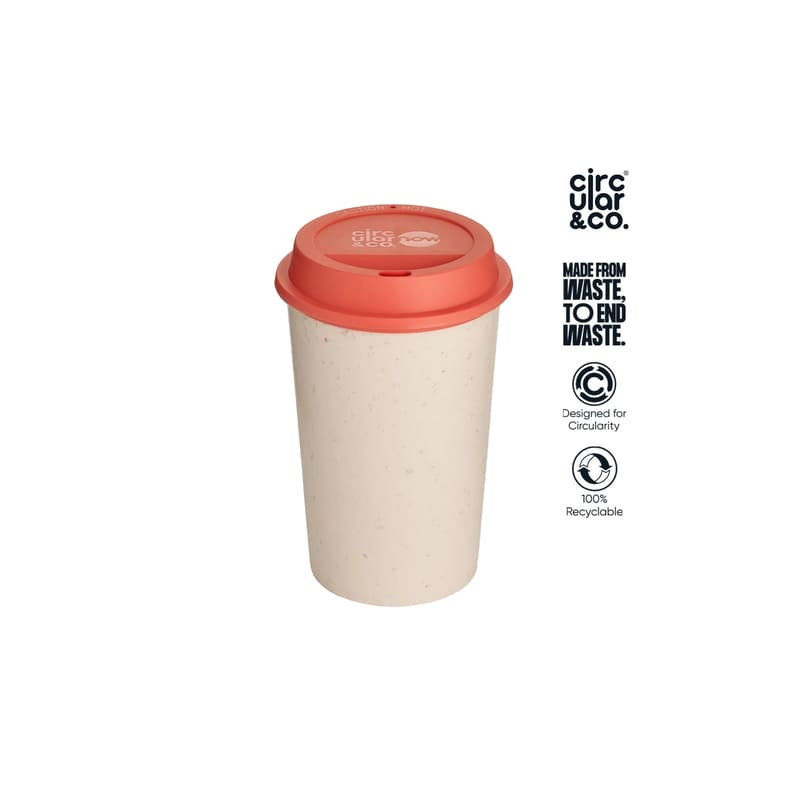Circular NOW Cup 12oz Cream & Caught Out Coral - sustainable - www ...