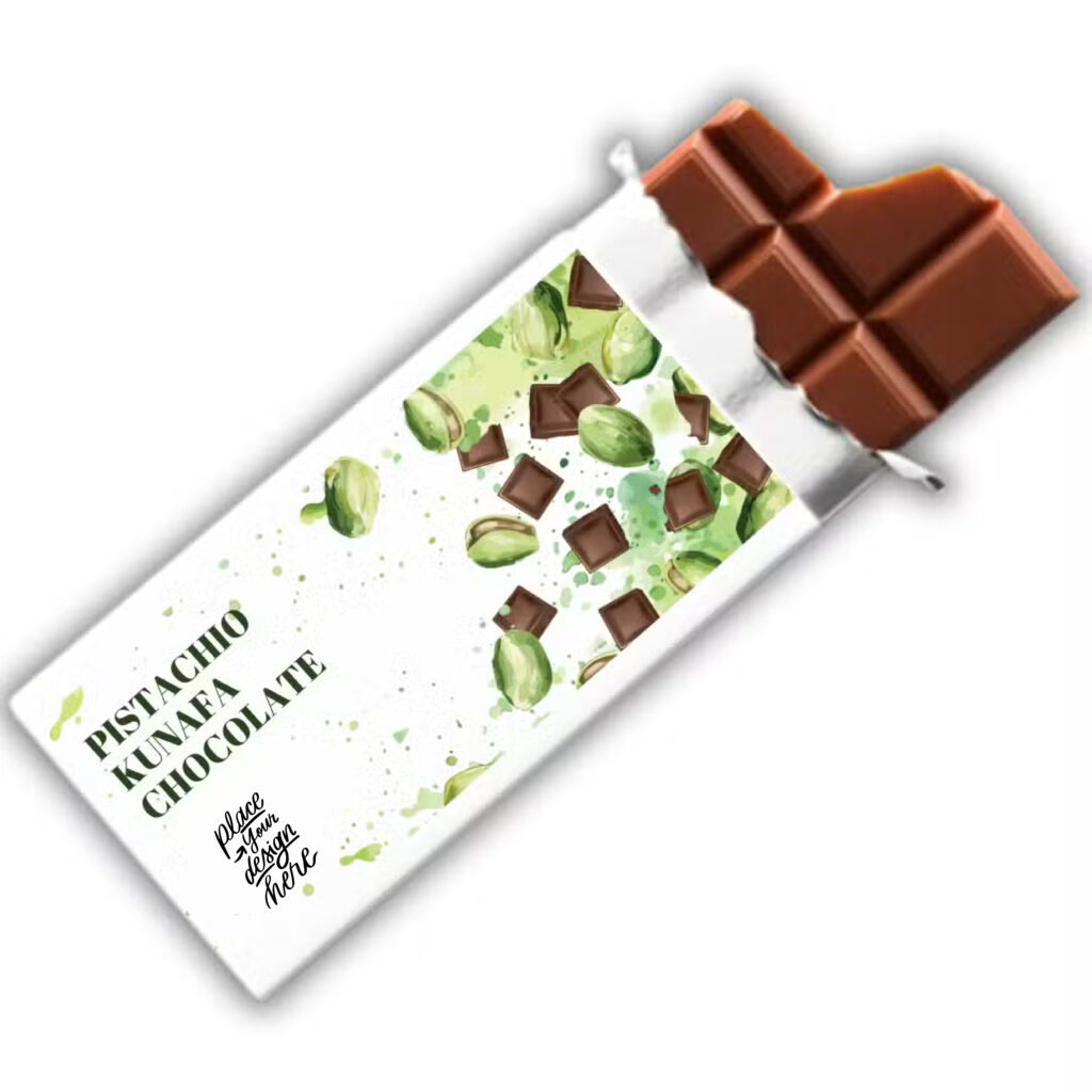 Pistachio Knafeh Chocolate Bar - www.thefabstores.com