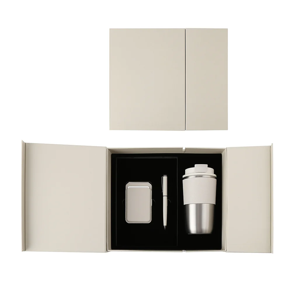 COZY SET – Elegant Gift Set with 420ml Stainless Steel Mug, PU Notebook ...