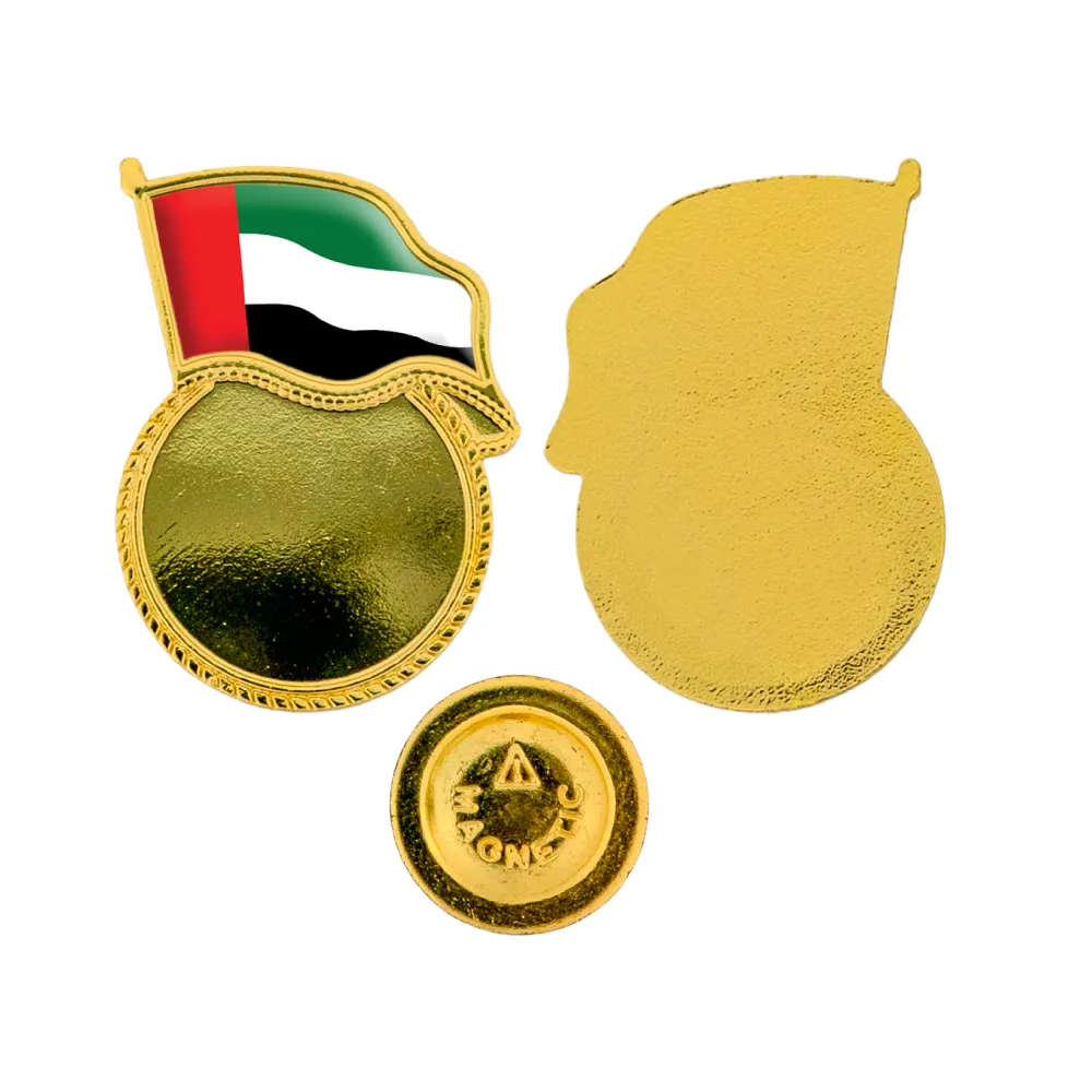 UAE Flag Design Badges with Magnet Attachment - www.thefabstores.com