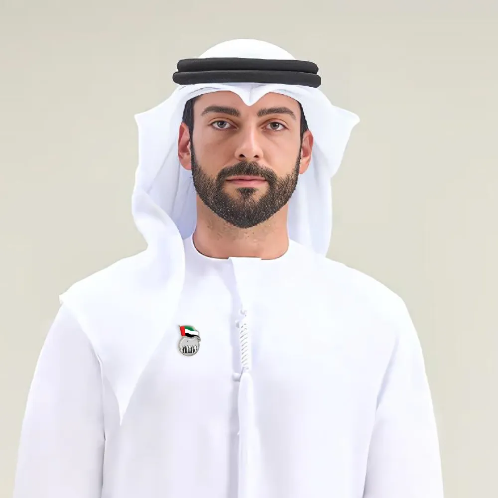 UAE Flag Design Badges with Magnet Attachment - www.thefabstores.com